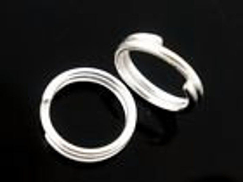 Double Jump Rings 50-10mm-50 Silver Plated-split Rings-jump - Etsy