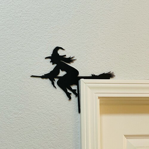 Halloween Witch Door Corner Wood Sign Fall Decor - Etsy