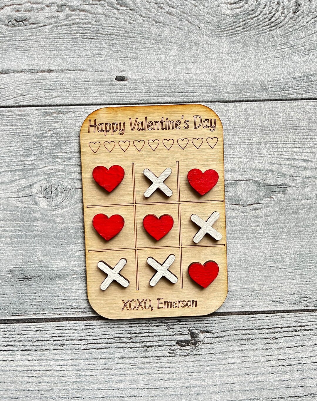 Valentine Tic Tac Toe, Personalized Valentines Day, Classroom ...