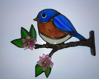 Stained Glass Bluebird Patterns - Etsy