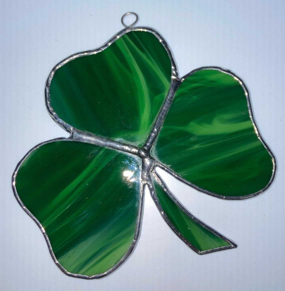 Stained Glass Shamrock Suncatcher - Etsy
