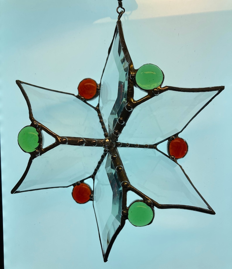 Stained Glass Beveled 3D Spinner - Etsy