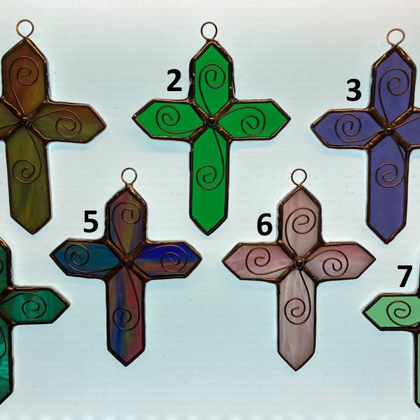 Stained Glass Cross - Etsy