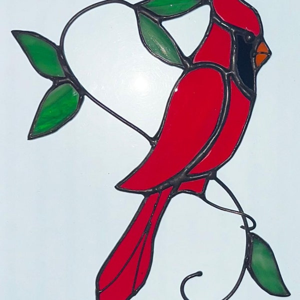 Stained Glass Cardinal Pattern - Etsy