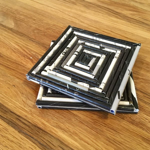Recycled Magazine Coasters - Etsy