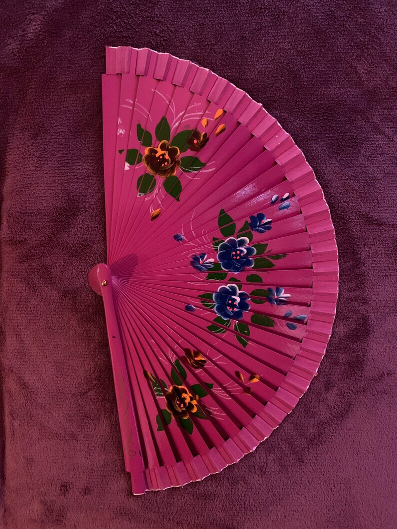 Handpainted Mexican Hand Fans - Etsy