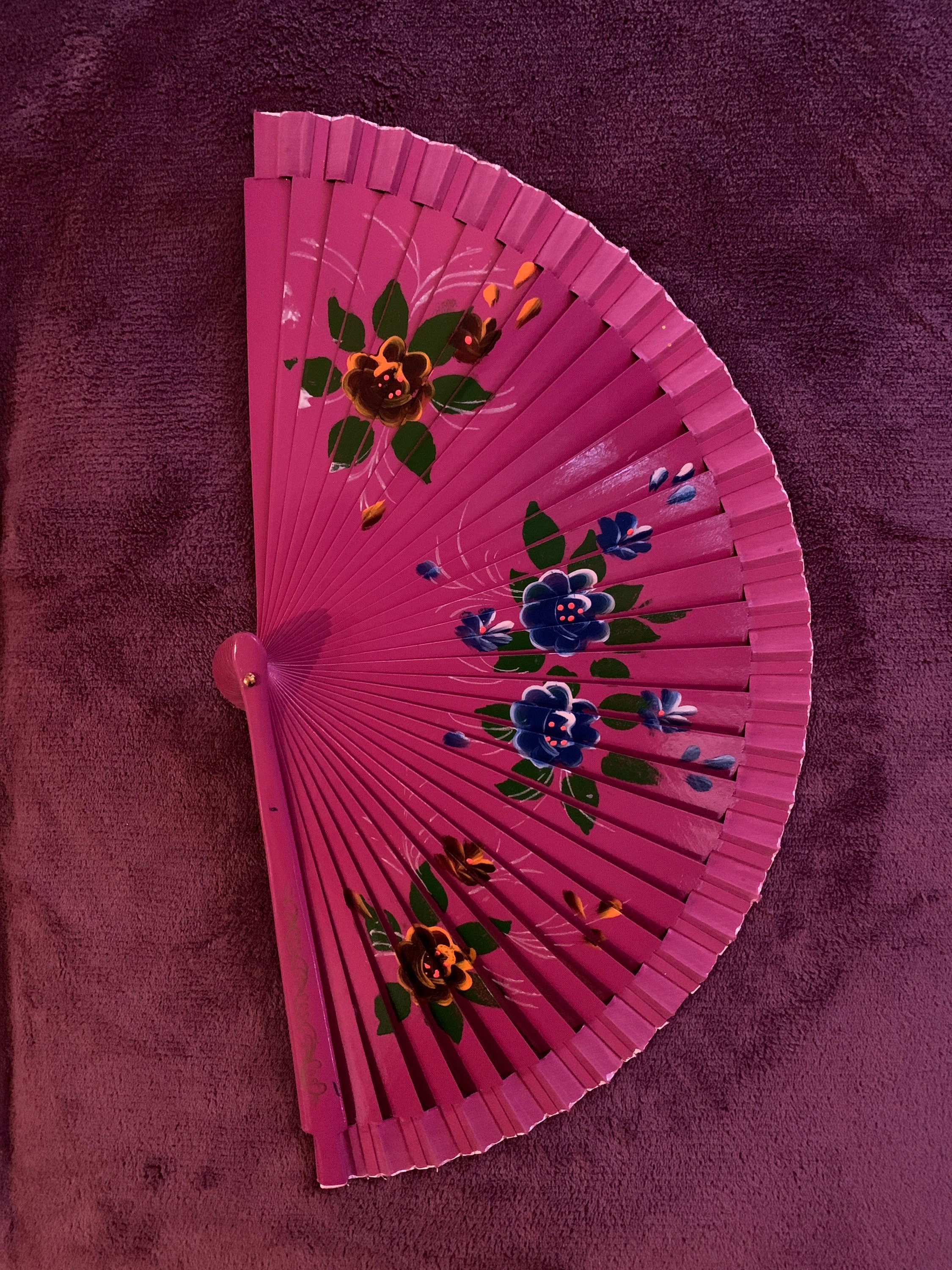 Handpainted Mexican Hand Fans - Etsy