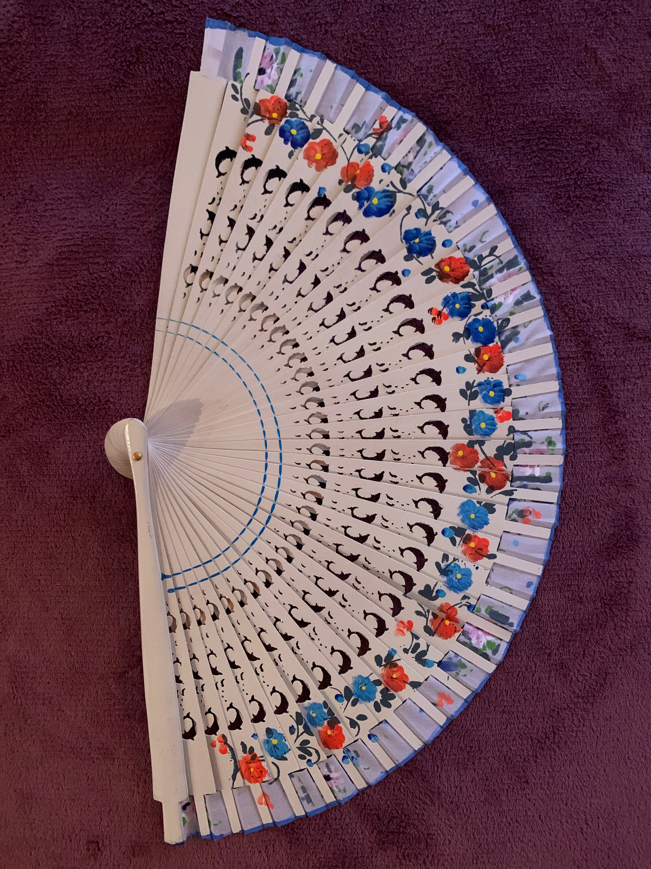 Handpainted Mexican Hand Fans - Etsy