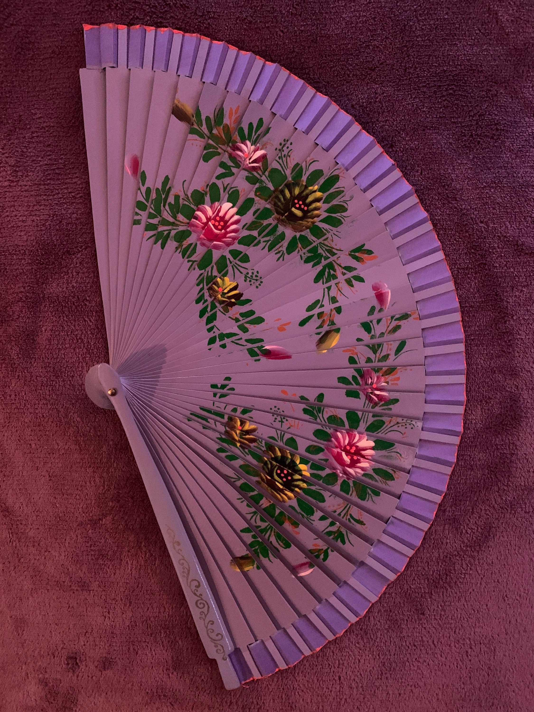 Handpainted Mexican Hand Fans - Etsy
