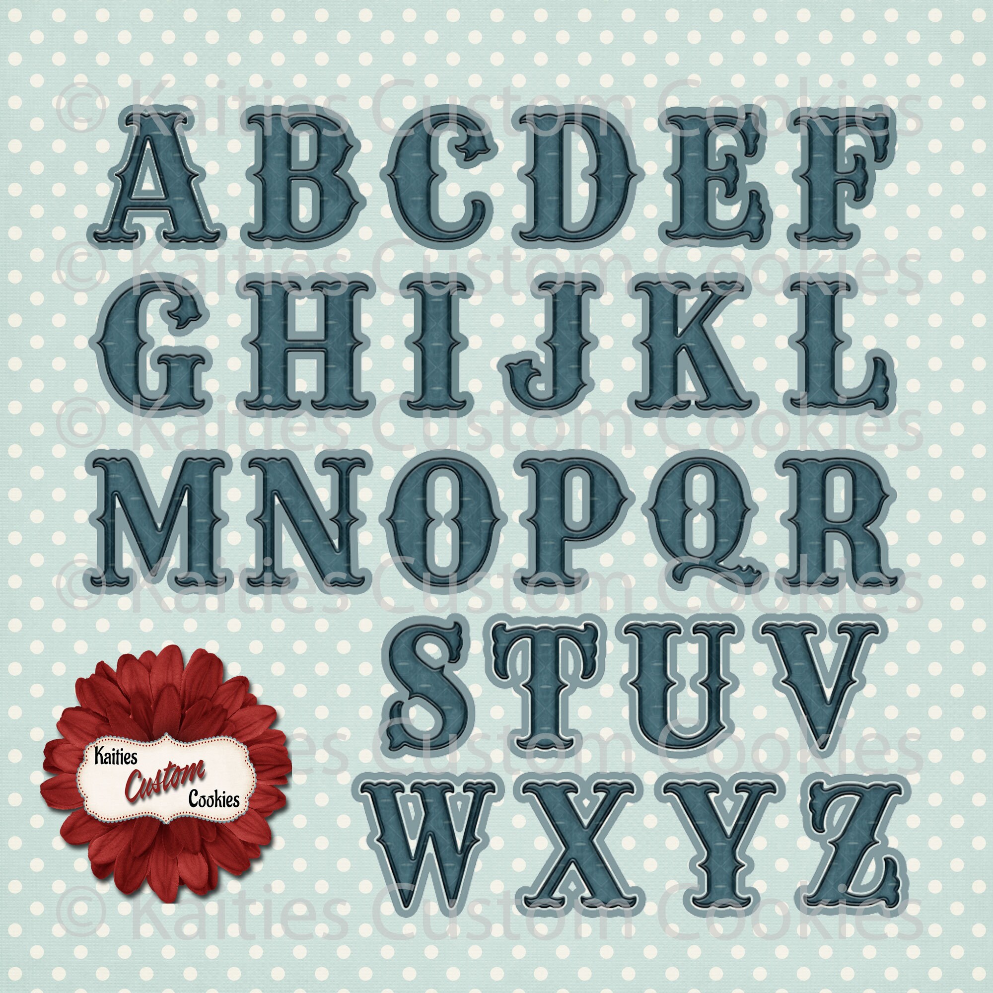 FULL SET / Caffeine Fix Upper Case Letter Cookie Cutters / | Etsy