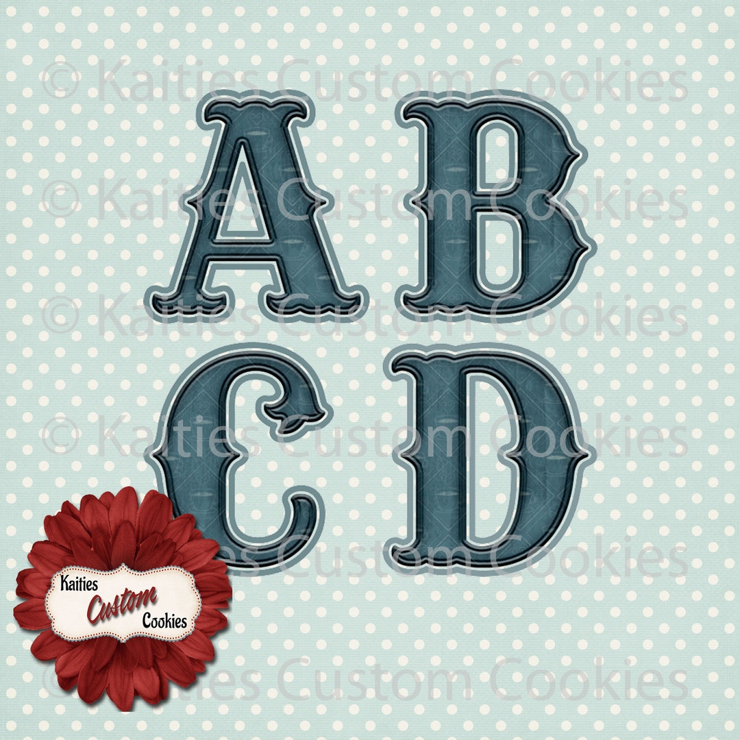 Caffeine Fix Upper Case Letter Cookie Cutters / STL File / Fondant ...