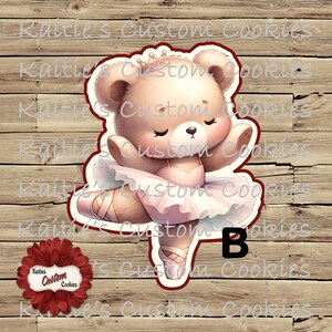 Ballet Dancing Bear Cookie Cutters / STL File / Fondant Cutters / Clay Cutters / Eddie Printer ...