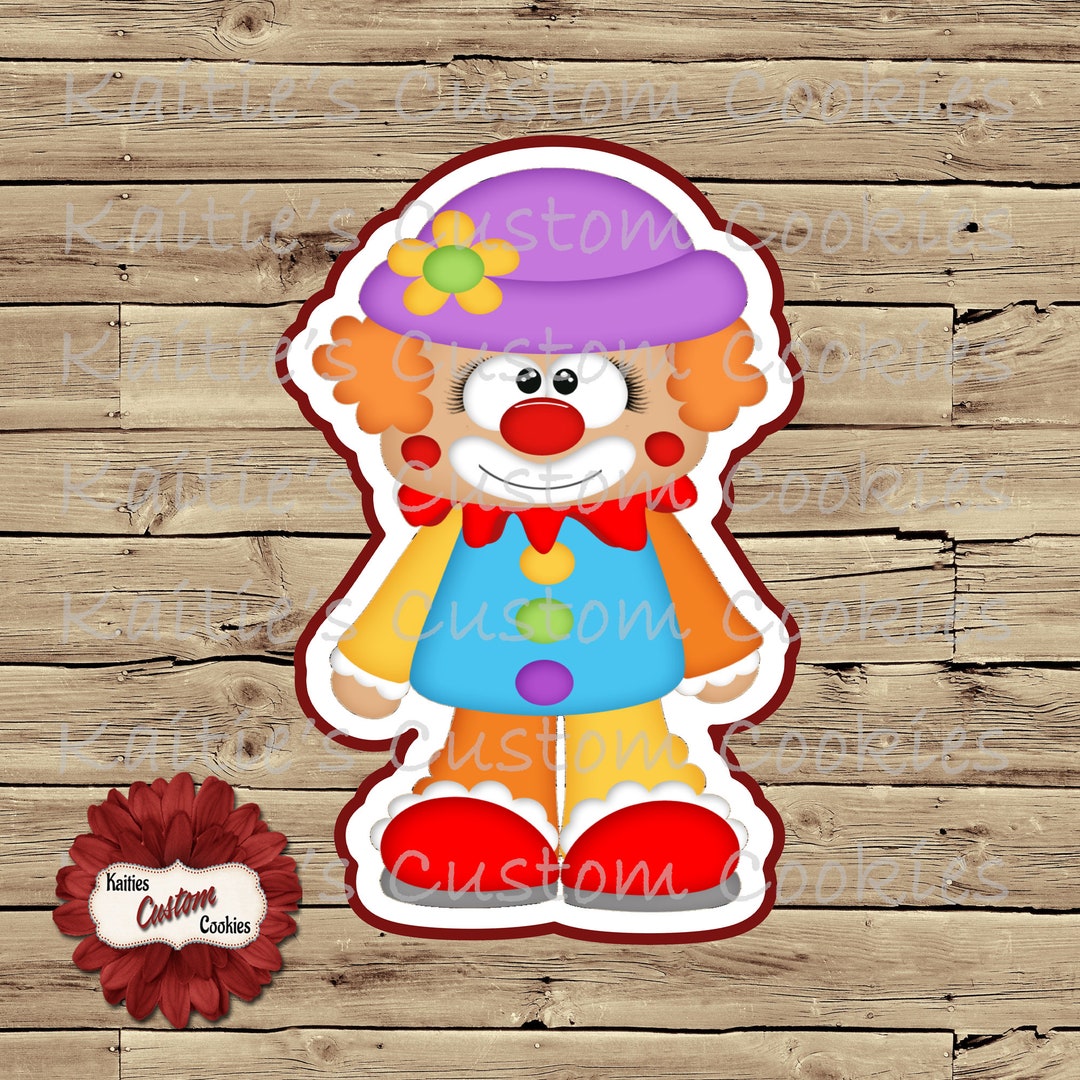 Circus Carnival Clown Cookie Cutter / STL File / Fondant Cutters / Clay ...