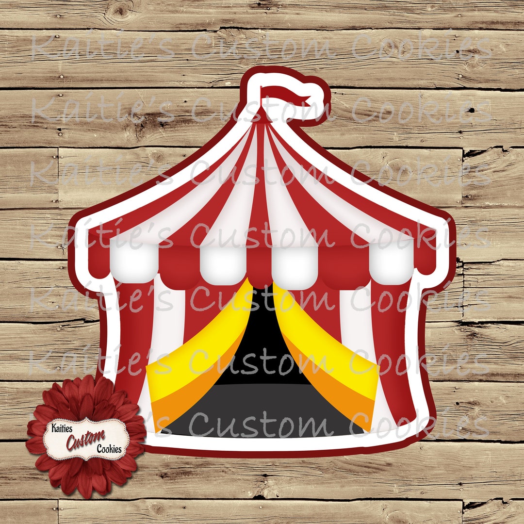 Circus Tent Cookie Cutter / STL File / Fondant Cutters / Clay Cutters ...