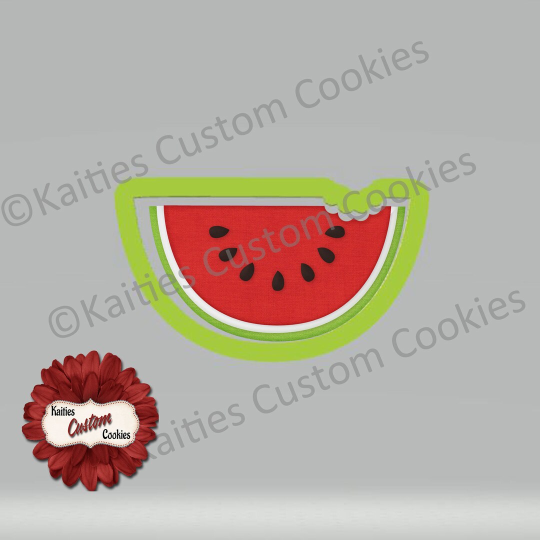 Watermelon Bite Cookie Cutter / STL File / Fondant Cutter / Clay ...