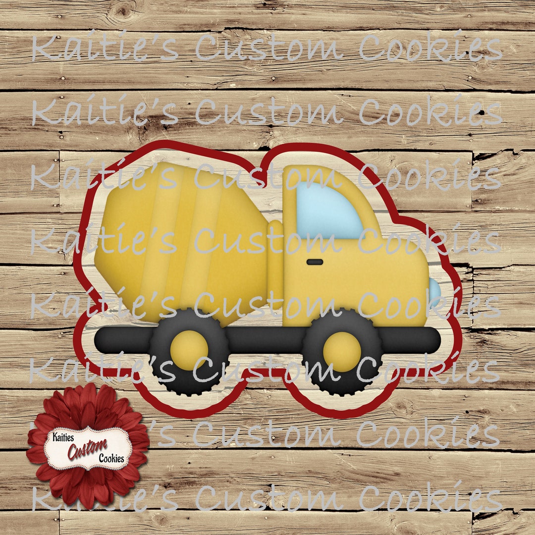 Cement Truck Cookie Cutter / STL File / Fondant Cutter / Clay Cutter ...