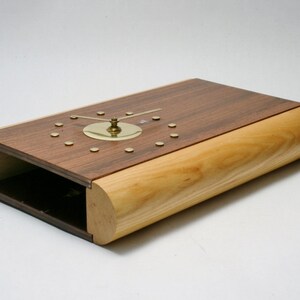 Raymor Modern Wall Clock Made in Italy Rosewood & Burch Wood ...