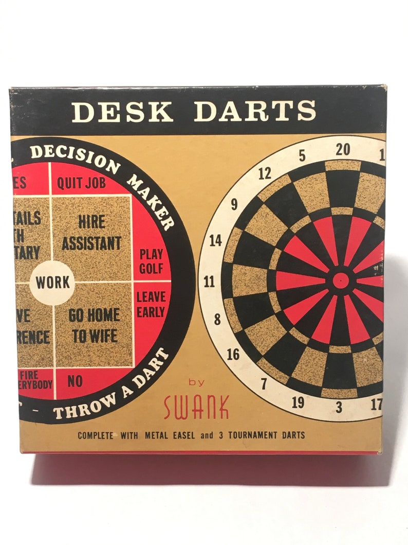 Swank Men's Office Desk Darts in Box Mid Century Modern - Etsy