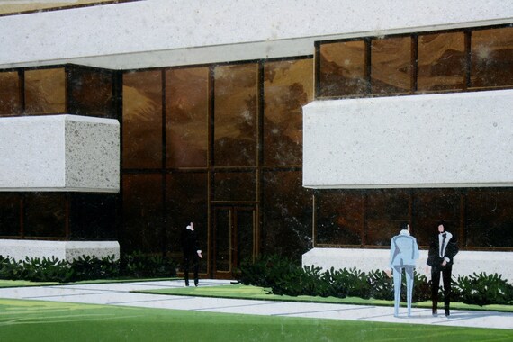 Thomas E. Rutledge Architectural Rendering A New Jersey Post | Etsy