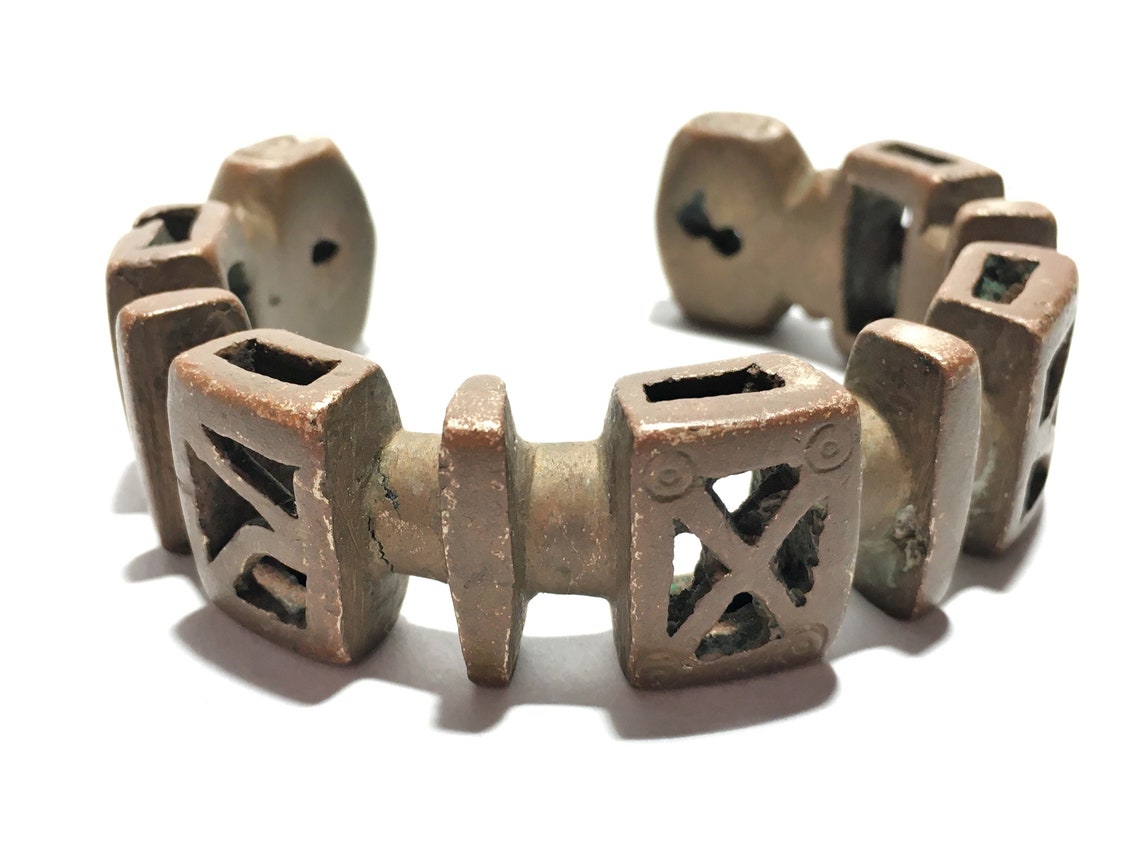 Vintage African Currency Bracelet in Bronze - Etsy