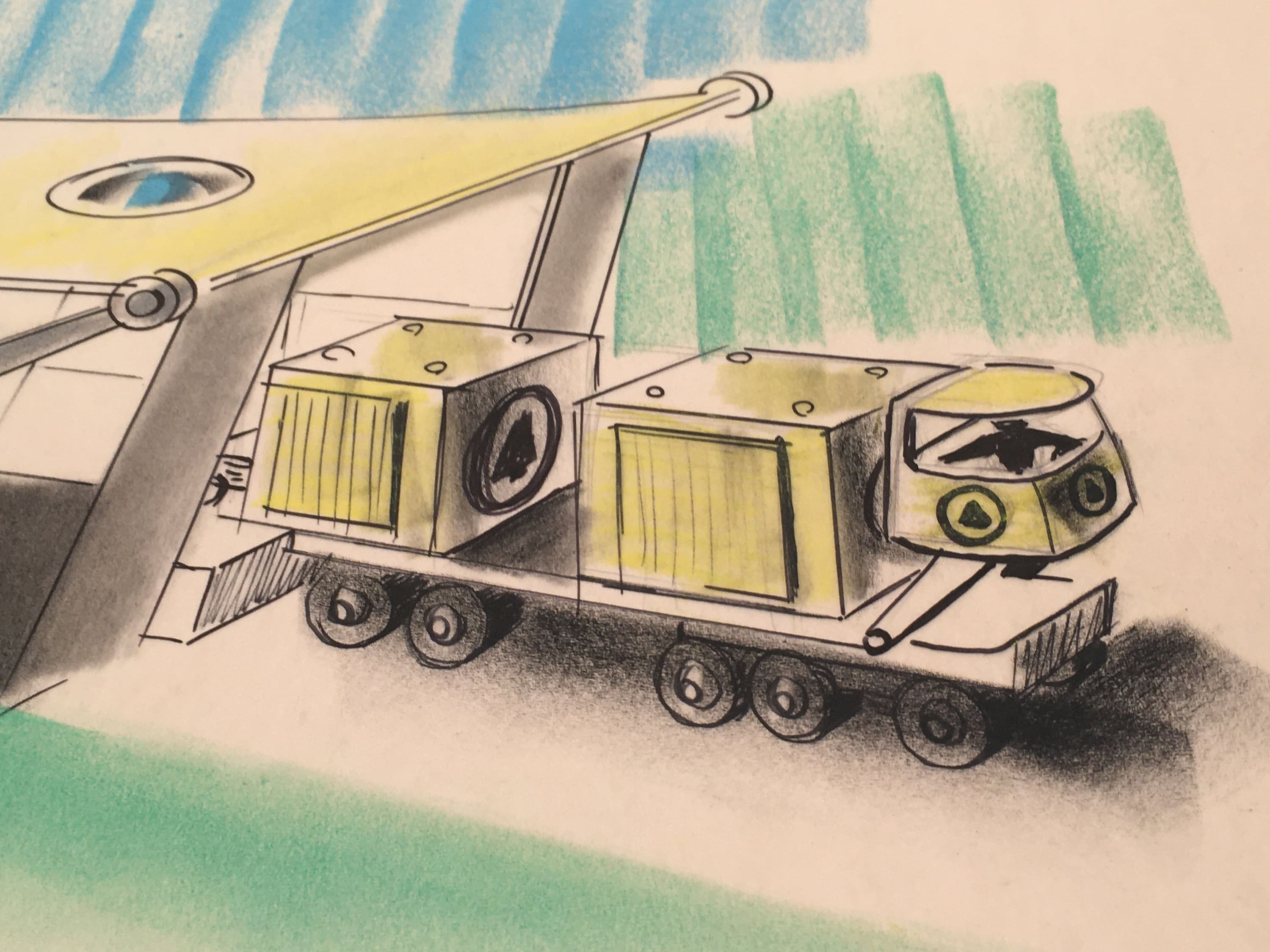 1950's Futurism Original Art Illustration 'serve the - Etsy UK