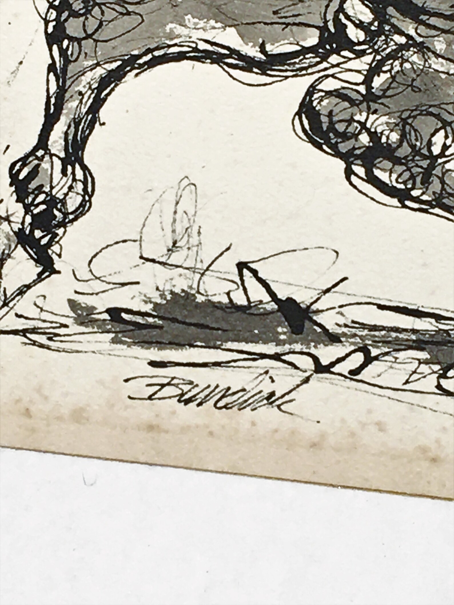 Charles Burdick Fine Art Pen & Ink Illustration of a Charging - Etsy UK