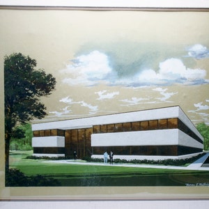 Thomas E. Rutledge Architectural Rendering A New Jersey Post | Etsy