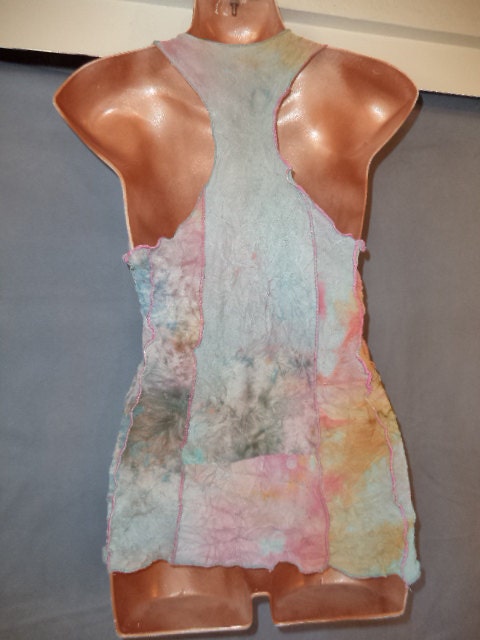 Ladies Scrunch Multi Colored Racer Tank W/ OM Sz L - Etsy