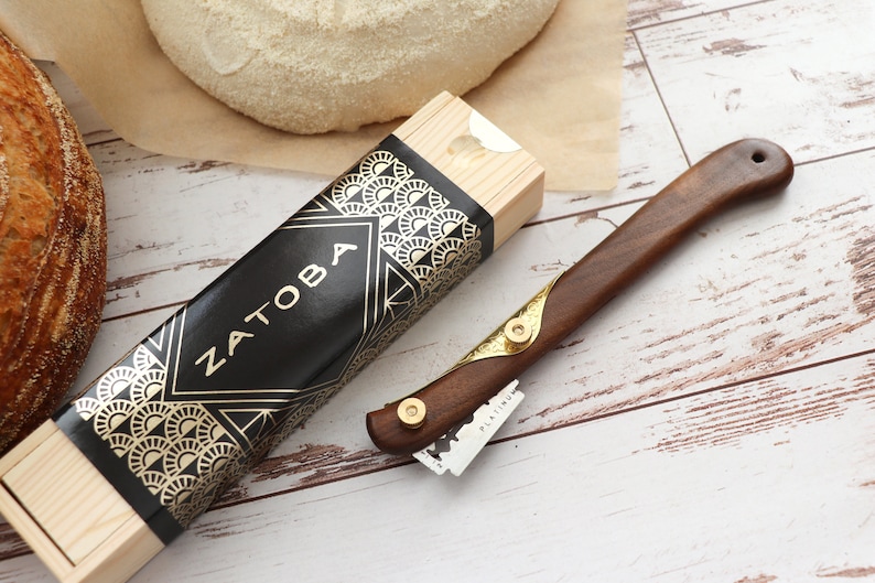 Black Walnut Dough Slasher includes 5 Double Edged Blades - Etsy