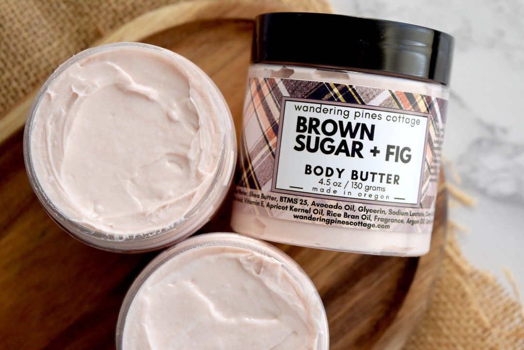 Brown Sugar and Fig Body Butter, Lotion With Shea Butter, Hand and Body ...