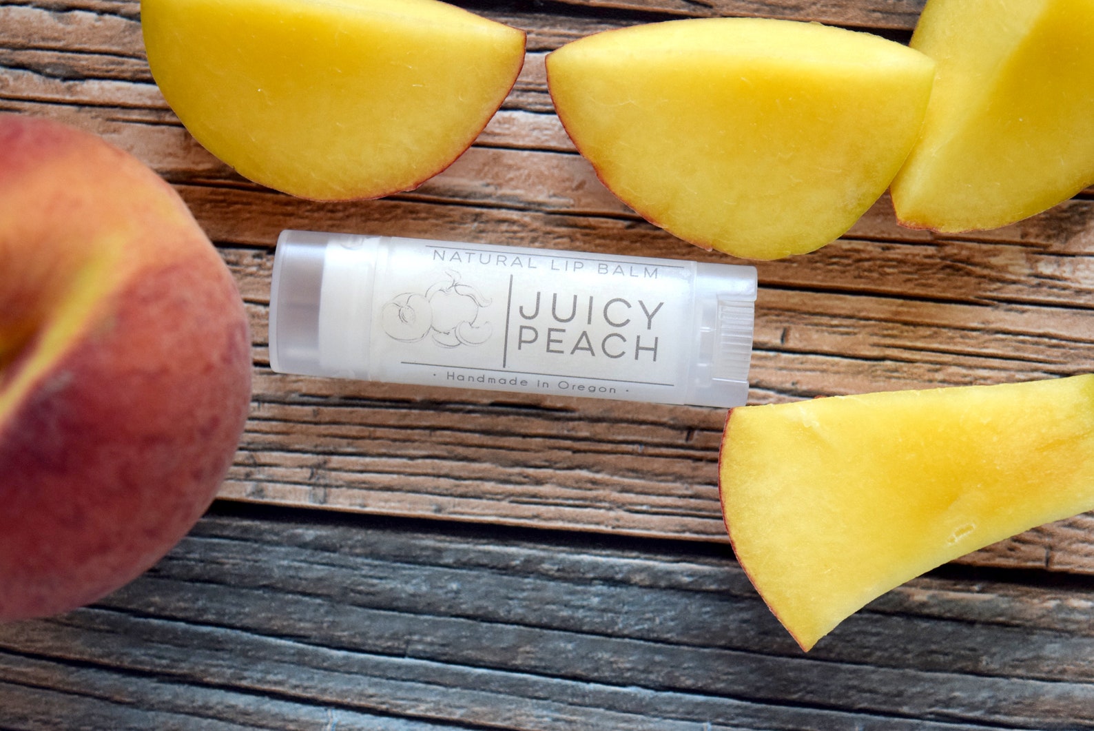 Peach All Natural Lip Balm Vegan Lip Balm Vegan Lip Care - Etsy