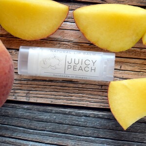Peach All Natural Lip Balm Vegan Lip Balm Vegan Lip Care - Etsy