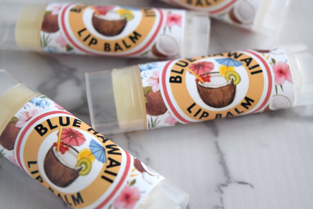 Blue Hawaii Lip Balm Vegan Lip Balm Vegan Lip Care Lip - Etsy