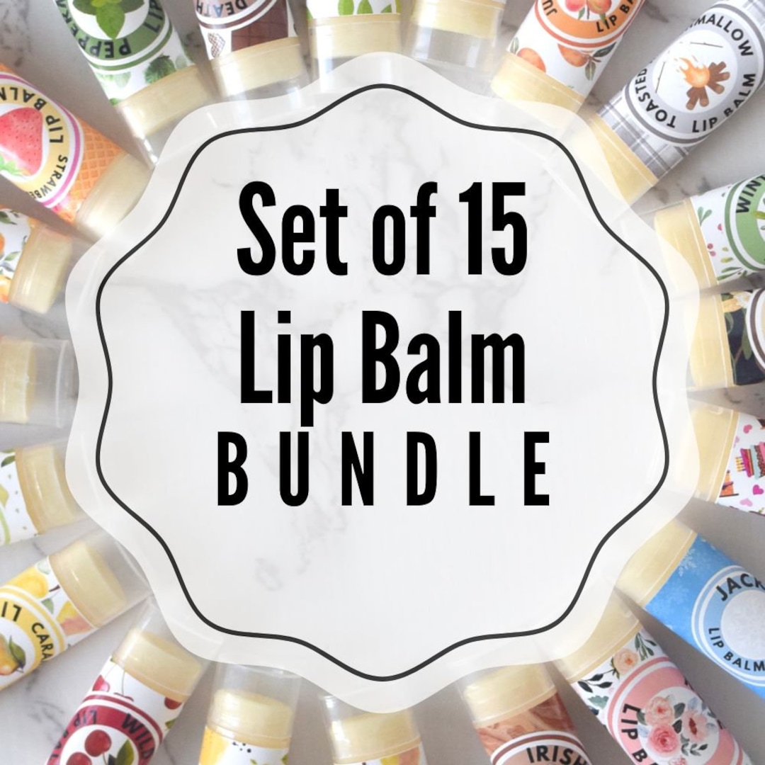 Lip Balm Variety Pack Large Lip Balm Bundle Vegan Lip Balm - Etsy