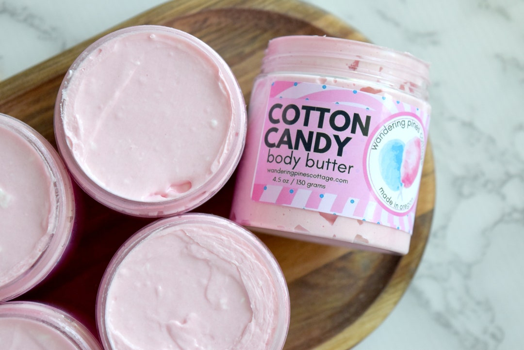 Cotton Candy Body Butter, Shea Body Cream, Hand and Body Lotion ...