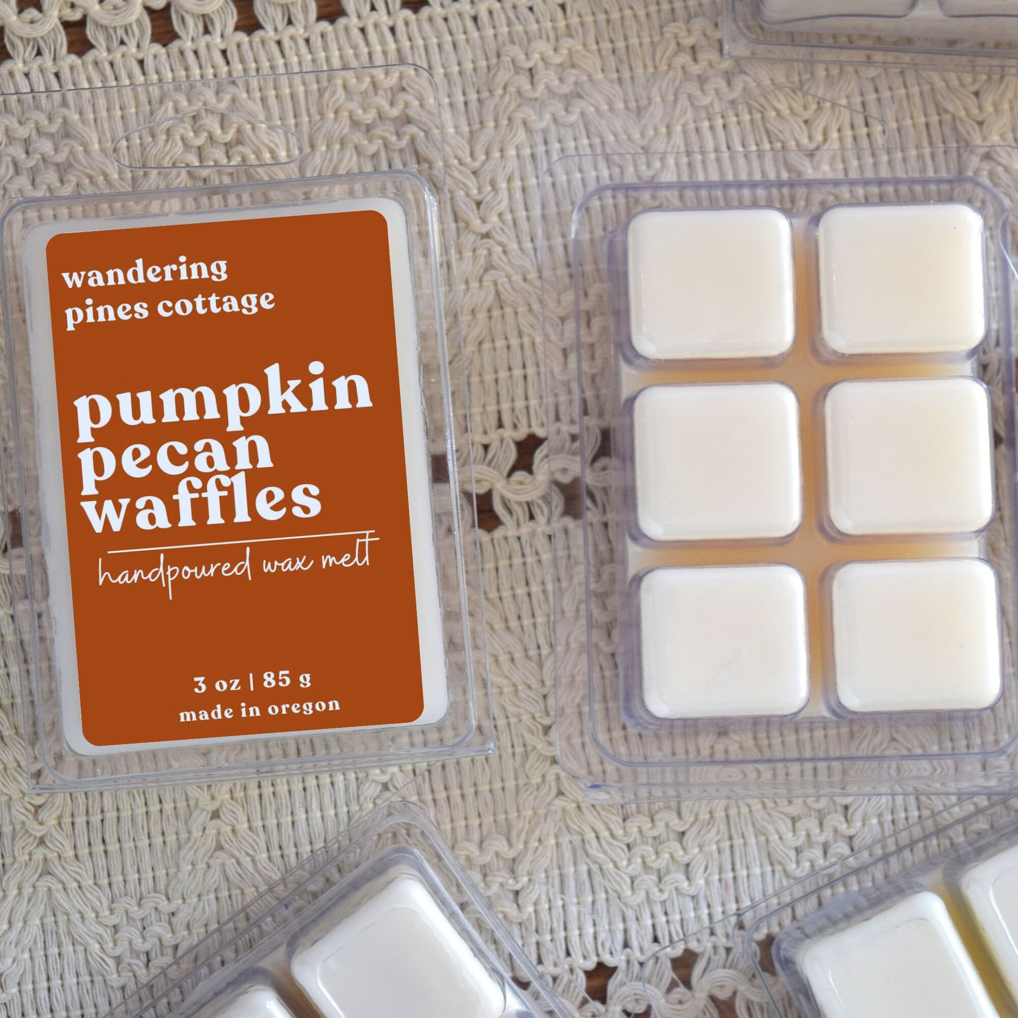 Pumpkin Pecan Waffles Wax Melts for Warmers Clamshell Wax Melt Tart ...