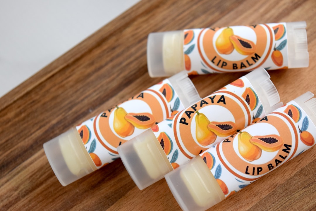Papaya Lip Balm, Vegan Lip Balm, Vegan Lip Care, Lip Moisturizer ...