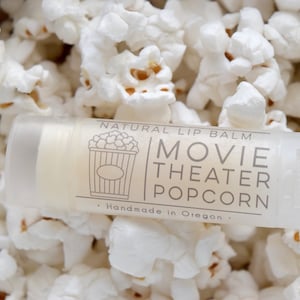 Movie Theater Popcorn Flavored Lip Balm, Vegan Lip Balm, Hot Buttered ...