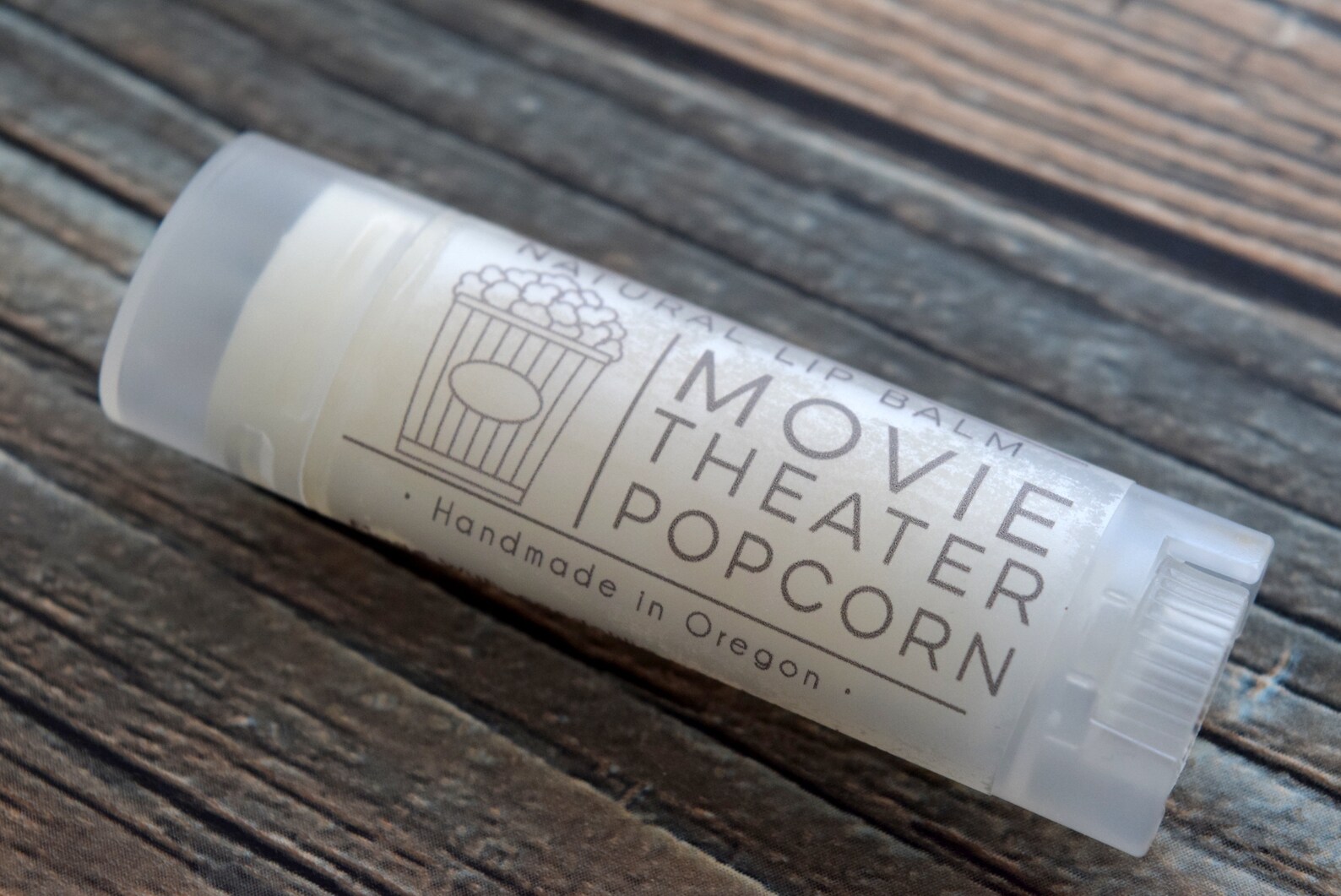 Movie Theater Popcorn Flavored Lip Balm, Vegan Lip Balm, Hot Buttered ...