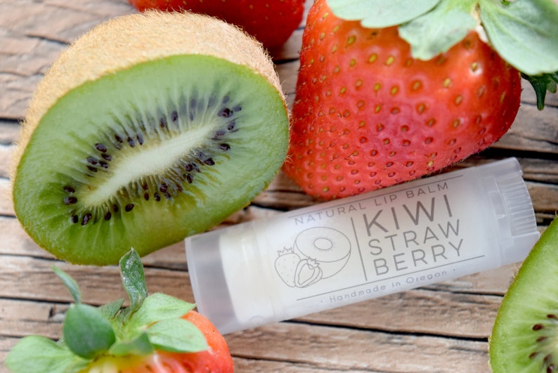 Kiwi Strawberry Natural Lip Balm Vegan Lip Balm Chapped Lip - Etsy