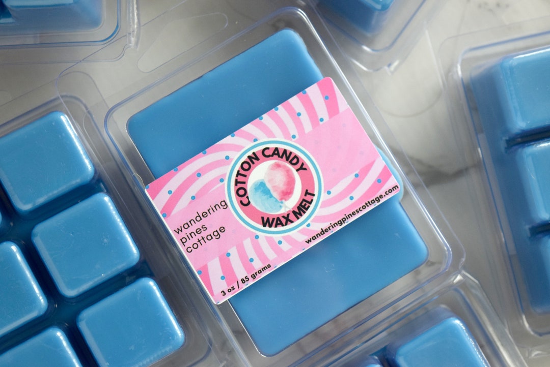 Cotton Candy Wax Melt, Wax Tart for Warmers, Clamshell Wax Melt ...