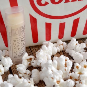 Movie Theater Popcorn Flavored Lip Balm, Vegan Lip Balm, Hot Buttered ...