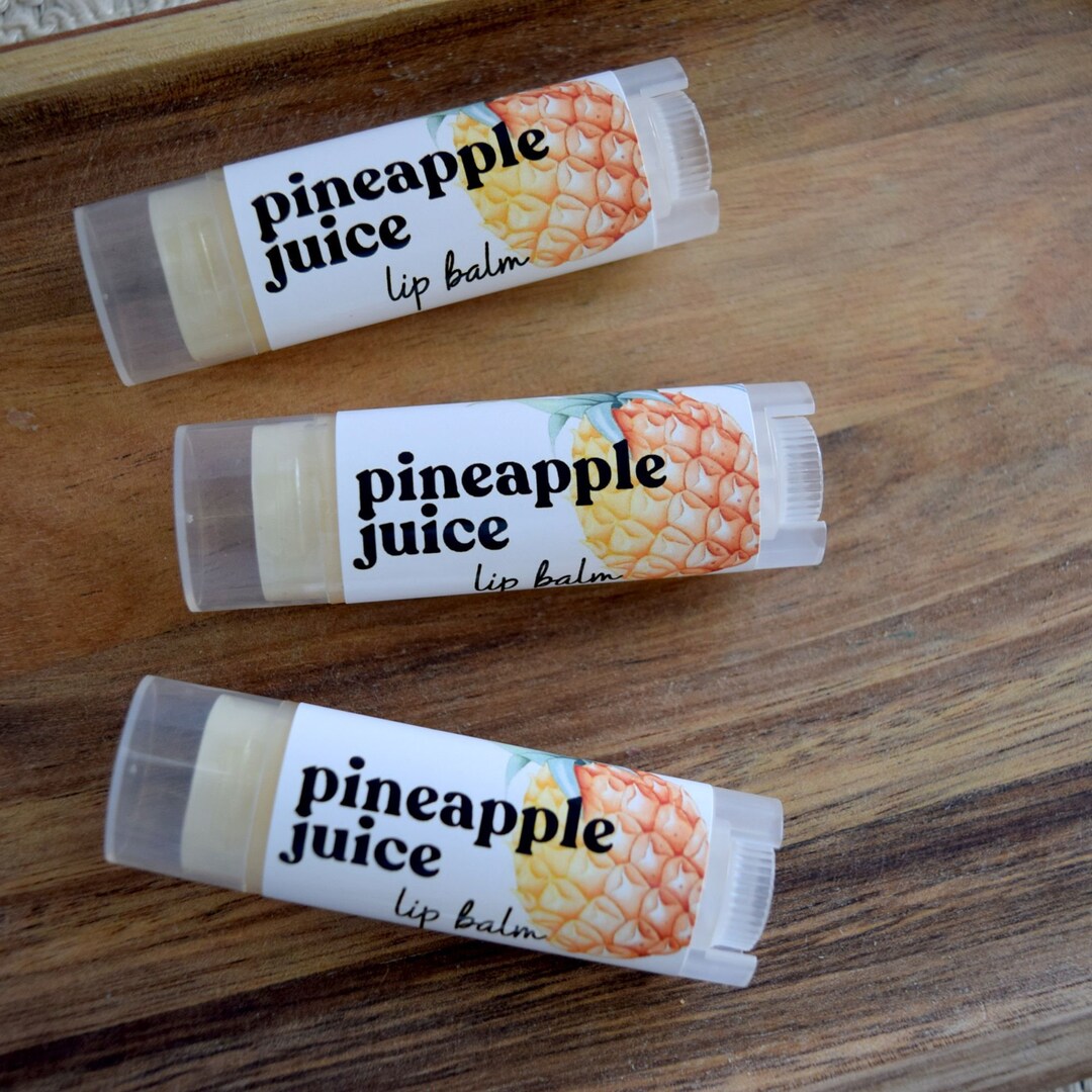 Pineapple Juice Lip Balm, Vegan Lip Balm, Natural Lip Balm, Chapped Lip ...
