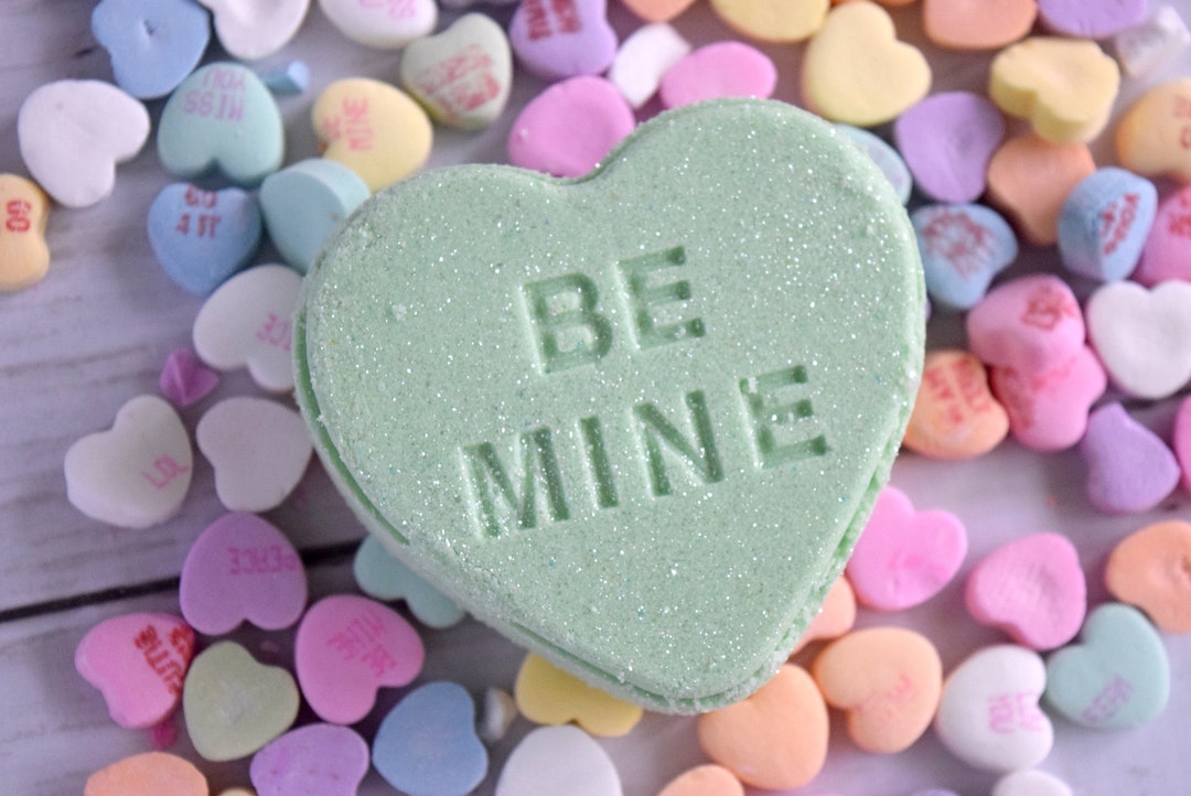 Be Mine Conversation Heart Bath Bomb, Fun Gift, Valentines Day - Etsy