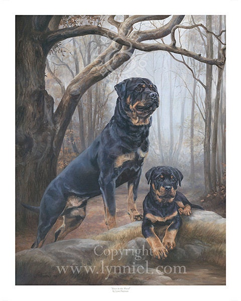ROTTWEILER Limited Edition Dog Print 'boys in the - Etsy