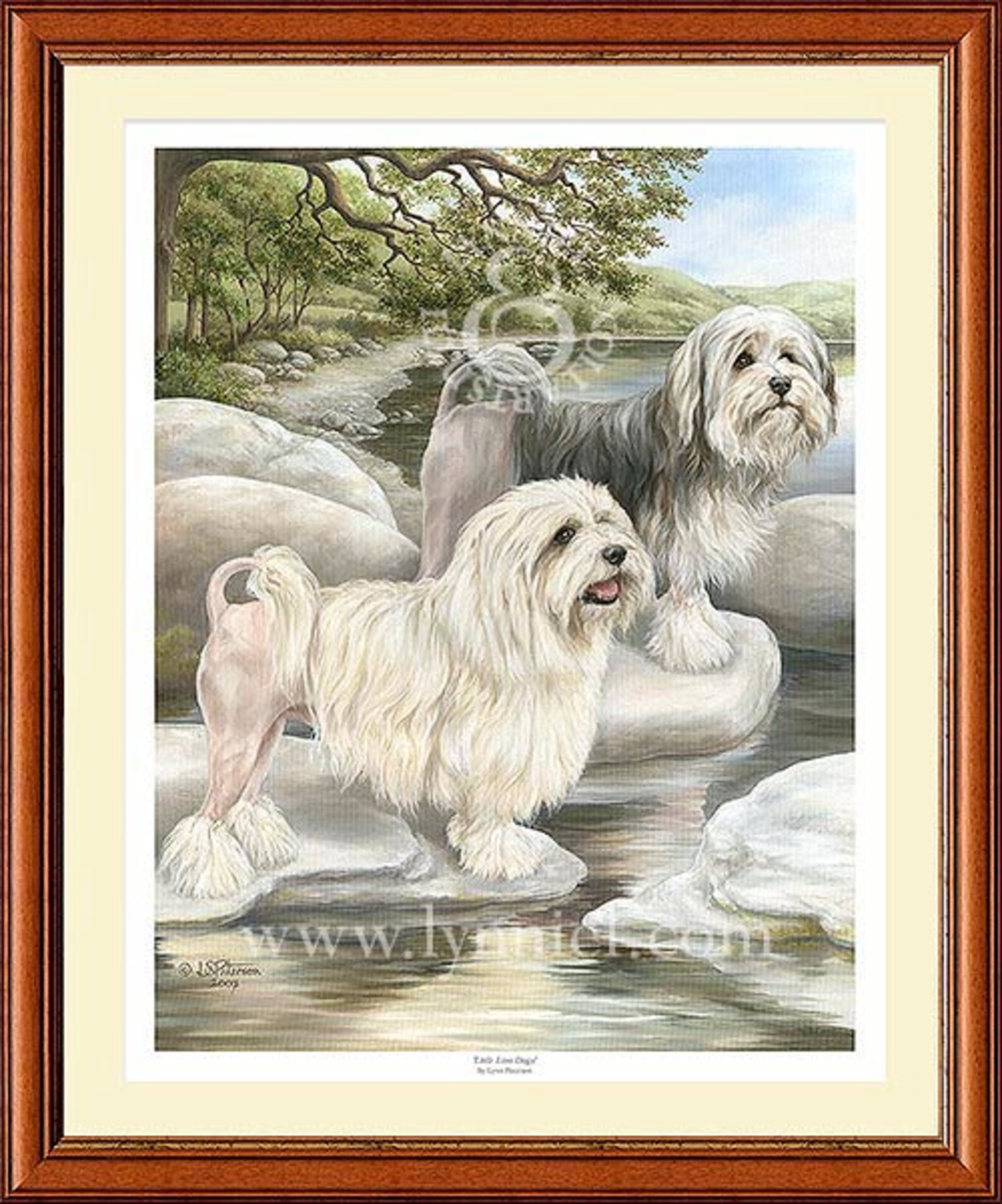 LOWCHEN Limited Edition Fine Art Print 'little Lion Dogs' - Etsy