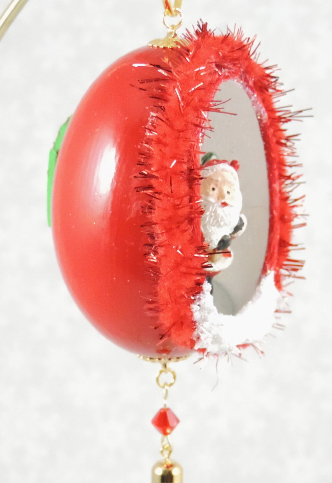 Santa Christmas Tree Ornament Santa Ornament Classic Santa - Etsy