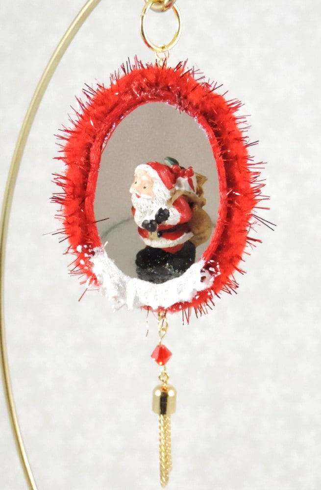 Santa Christmas Tree Ornament Santa Ornament Classic Santa | Etsy