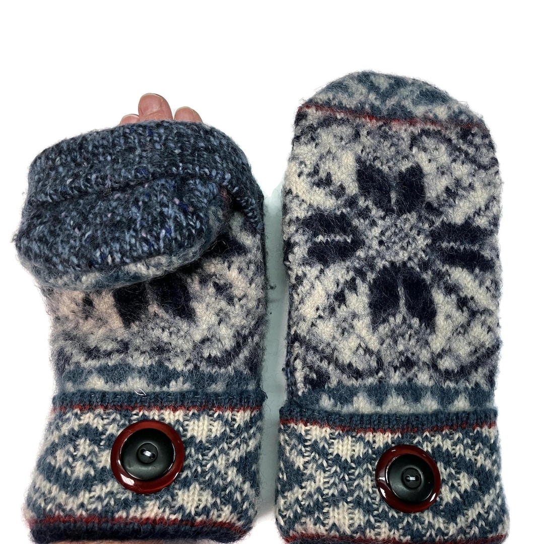 Wool Flip Top Mittens for Women - Etsy