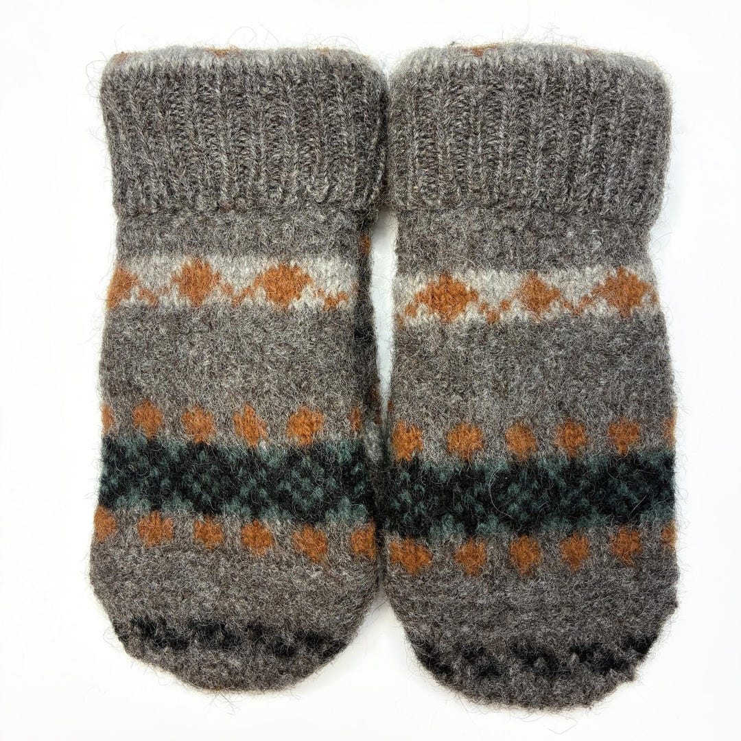 Men's Wool Mittens Lined With Fleece - Etsy